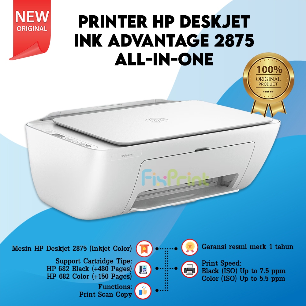 Jual Printer HP Deskjet Ink Advantage 2336 2335 2337 AIO Multifunction 2875 Print Scan Copy ...