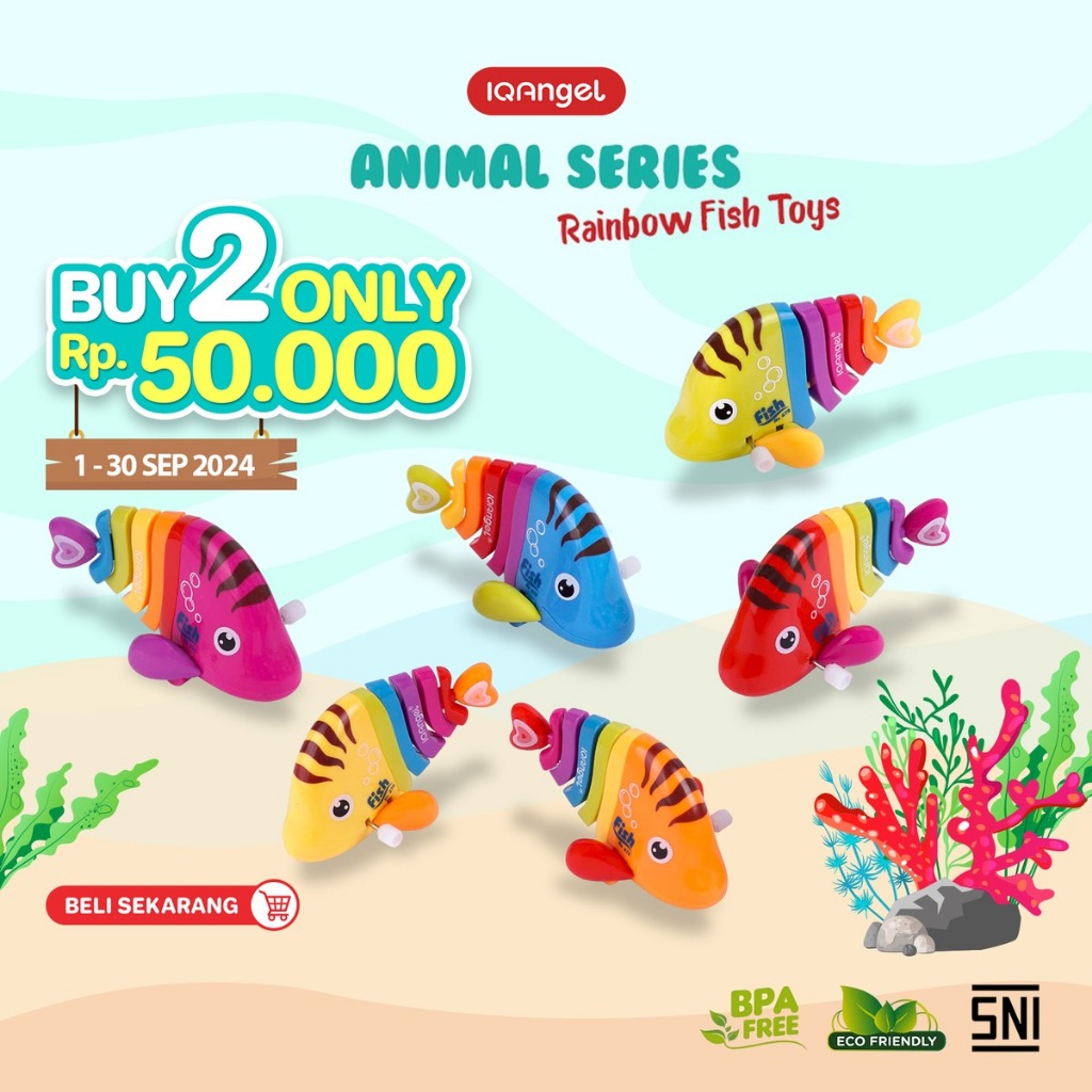 Jual Mainan IQ Angel Rainbow Fish Toys / Mainan Anak / Mainan Edukasi ...