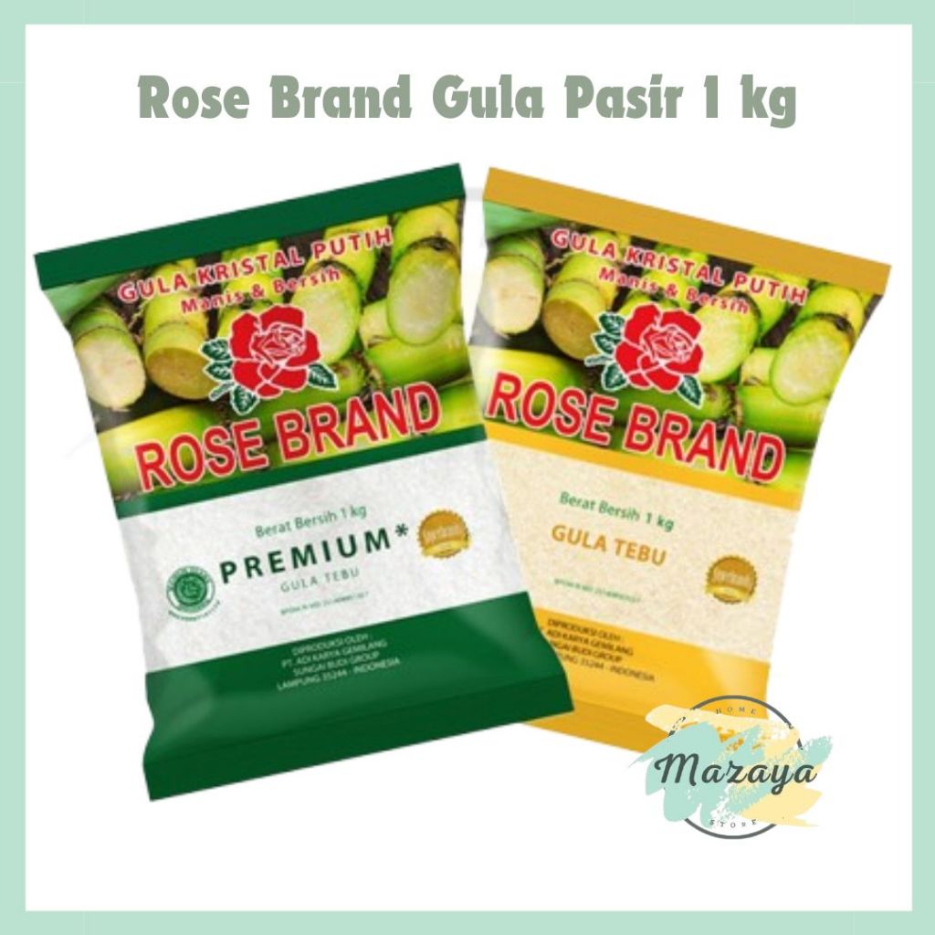Jual ROSE BRAND GULA KRISTAL KUNING | HIJAU 1 KG - MAZAYA HOMESTORE ...