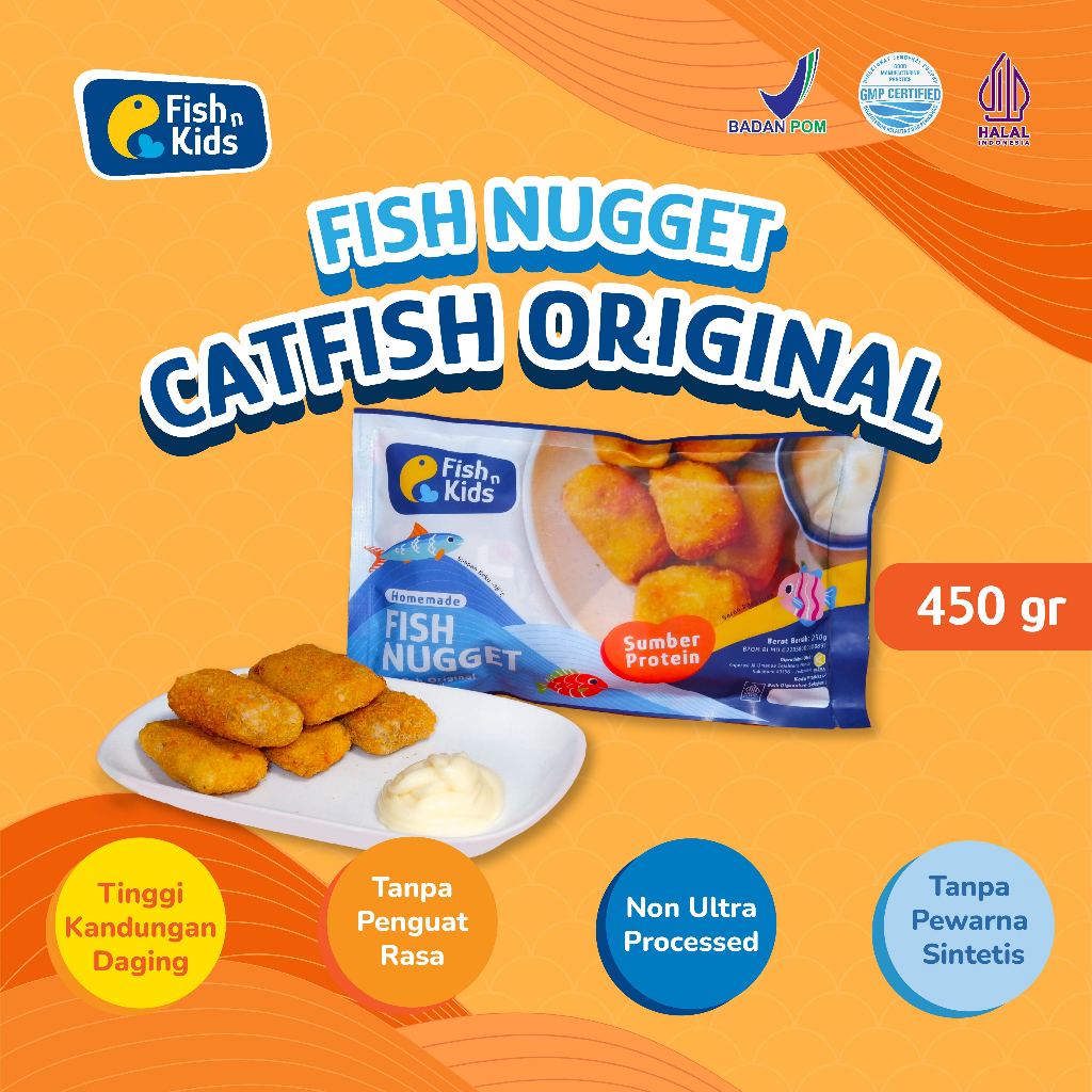 Jual Nugget Homemade MPASI Ikan Lele Original 450 gram/ Frozen Food Non ...