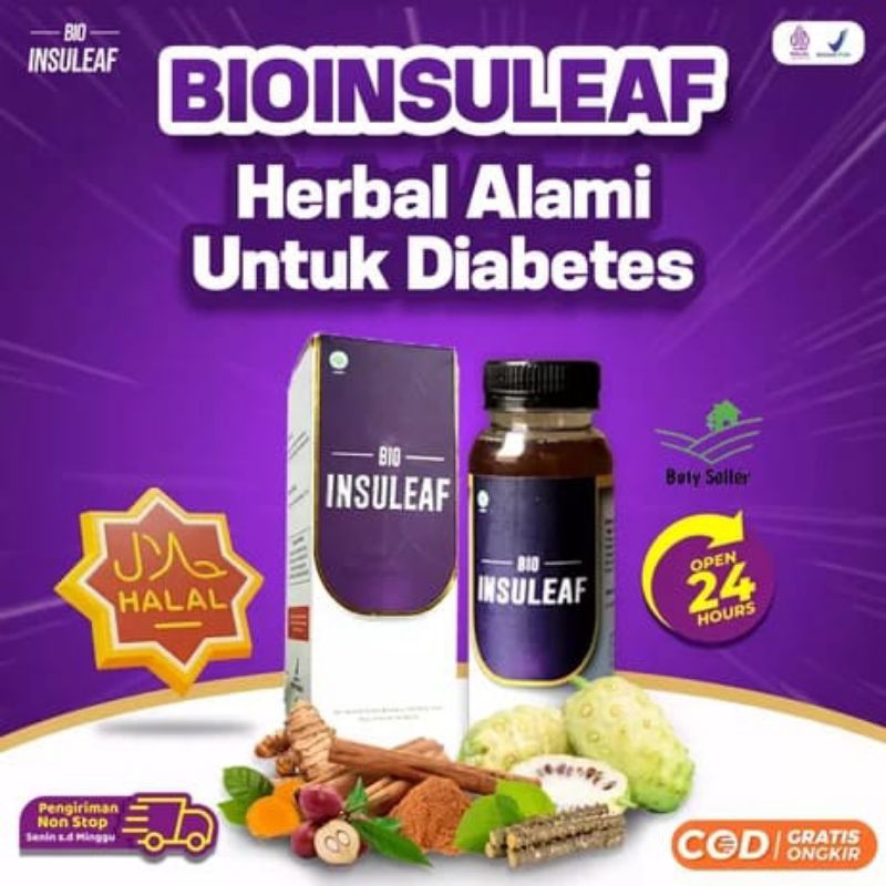 Jual Bio Insuleaf Atasi Masalah Diabetes/Kencing Manis 250 ml | Shopee ...