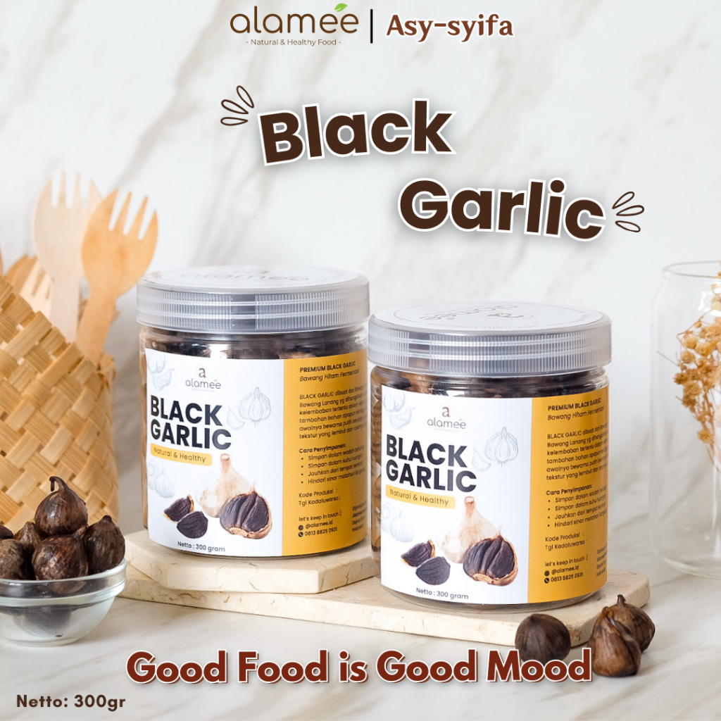 Jual Bawang Hitam Black Garlic Tunggal Lanang Alami Natural Non Msg Tanpa Pengawet Herbal ...