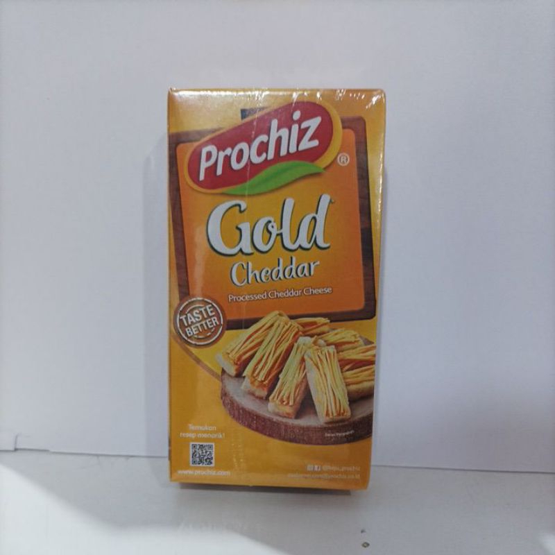 Jual keju prochiz gold Cheddar /keju Cheddar olahan (160 gr) | Shopee ...