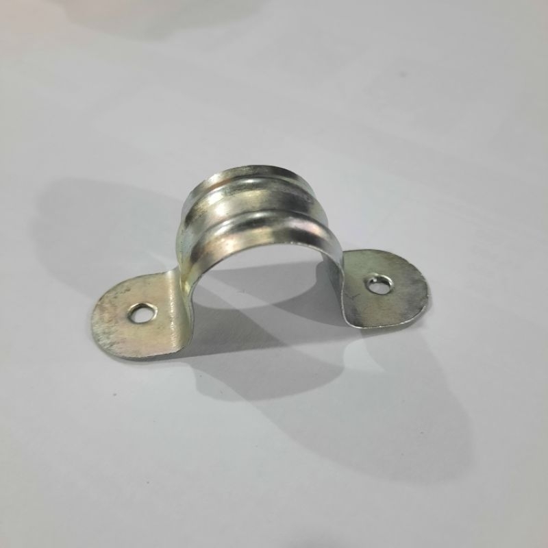 Jual [FREE PAKU] Klem Pipa Besi ukuran 1/2 inch / Klem Besi Plat ½ ...