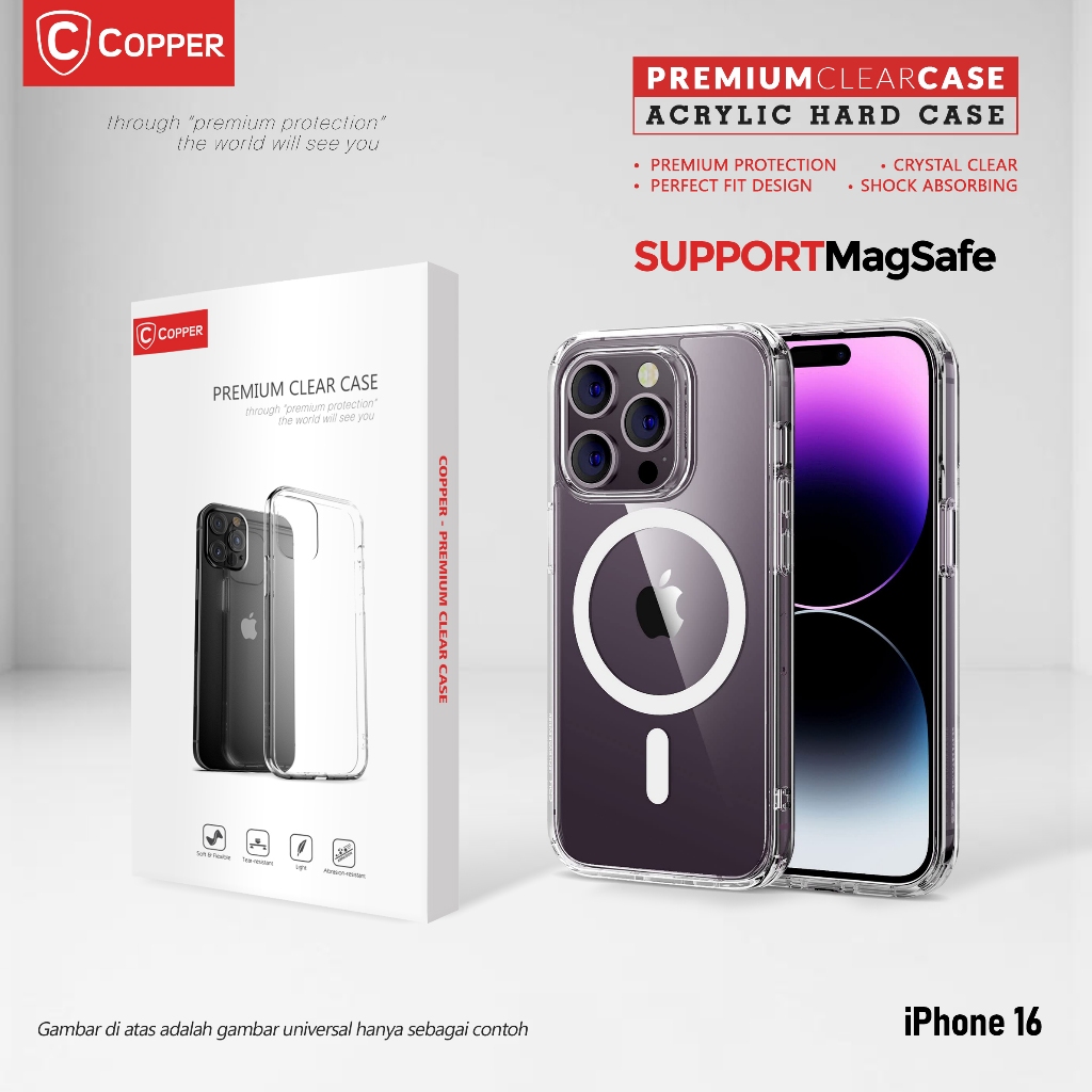 Jual iPhone 16 Pro Max Plus - Copper Acrylic Bening / Clear (Support ...