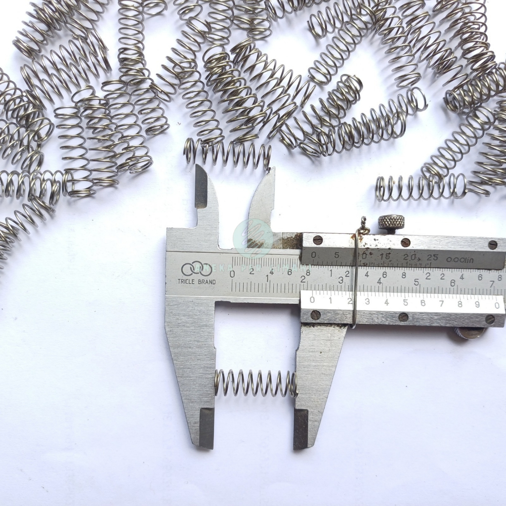 Jual Per Spring Tekan 0,6mm Stainless Panjang 21mm | Shopee Indonesia