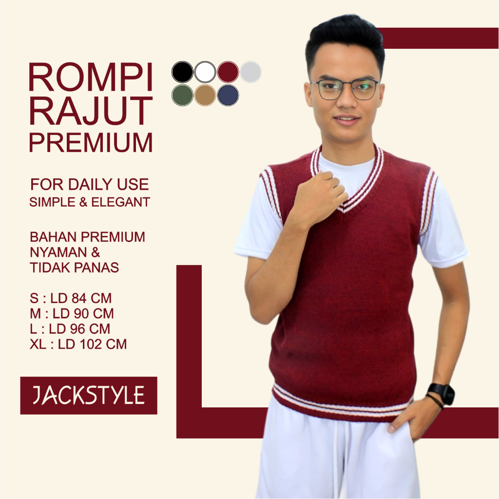Jual ATASAN ROMPI RAJUT PRIA/WANITA KOREAN STYLE BEST SELLER TERBAIK ...
