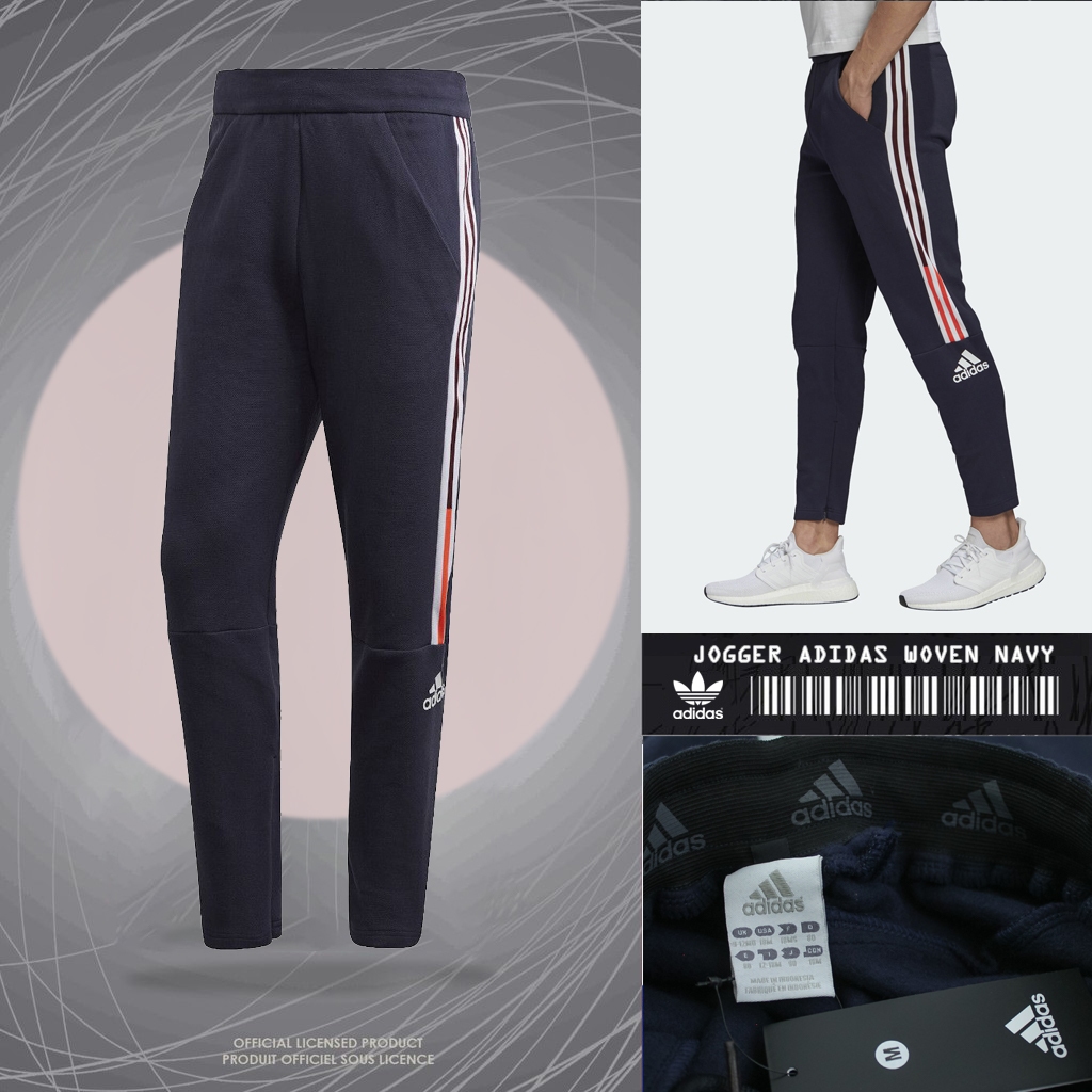 Jual celana jogger ADS woven navy joggerpants premium | joger ADS zne ...