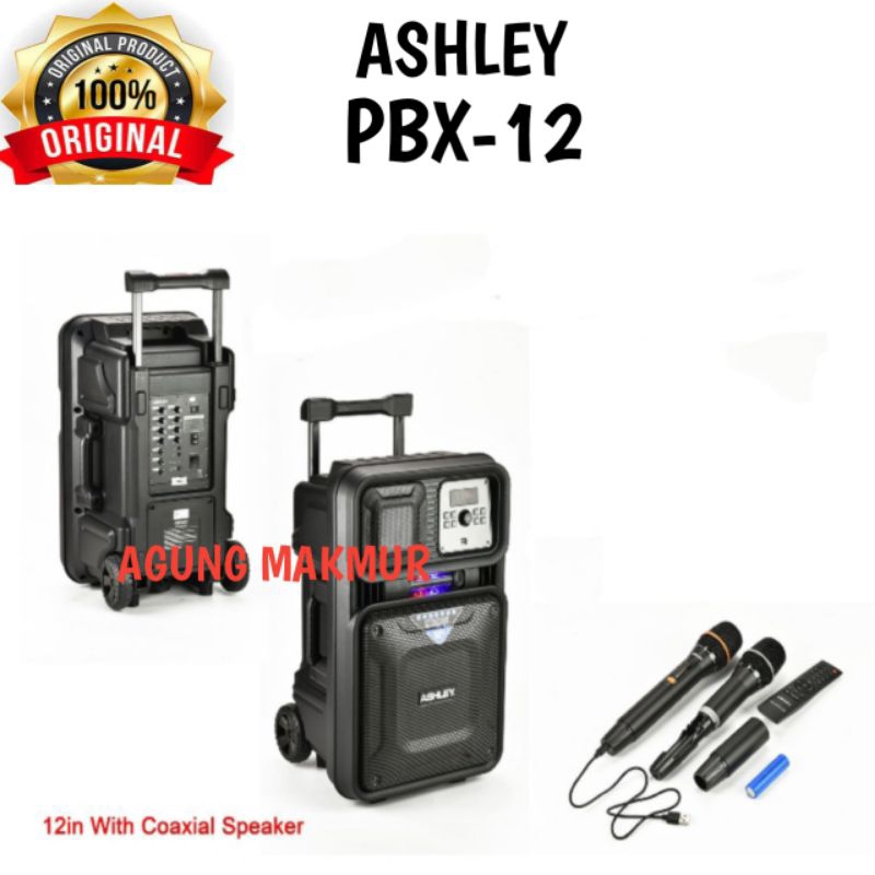 Jual Speaker Aktif Portable Ashley PBX-12 Original 12 inch - Speaker ...