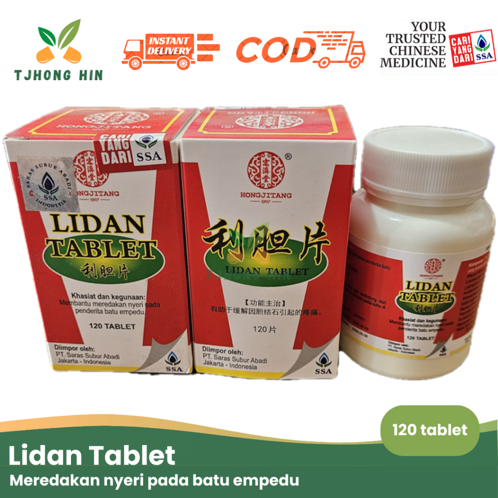 Jual Obat Herbal Batu Empedu / Lidan Tablets isi 120 Tablet ...