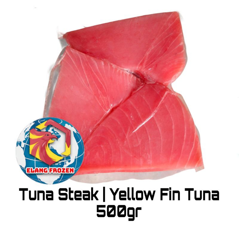 Jual Ikan Tuna Steak Fillet | Yellow Fin Tuna Fresh Tuna 500gr | Shopee ...