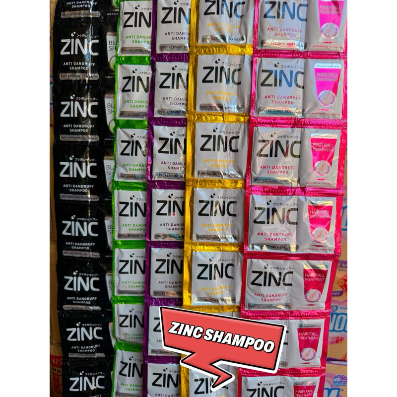 Jual ( Renteng ) Zinc Anti Dandruff Shampoo isi 12pcs | Shopee Indonesia
