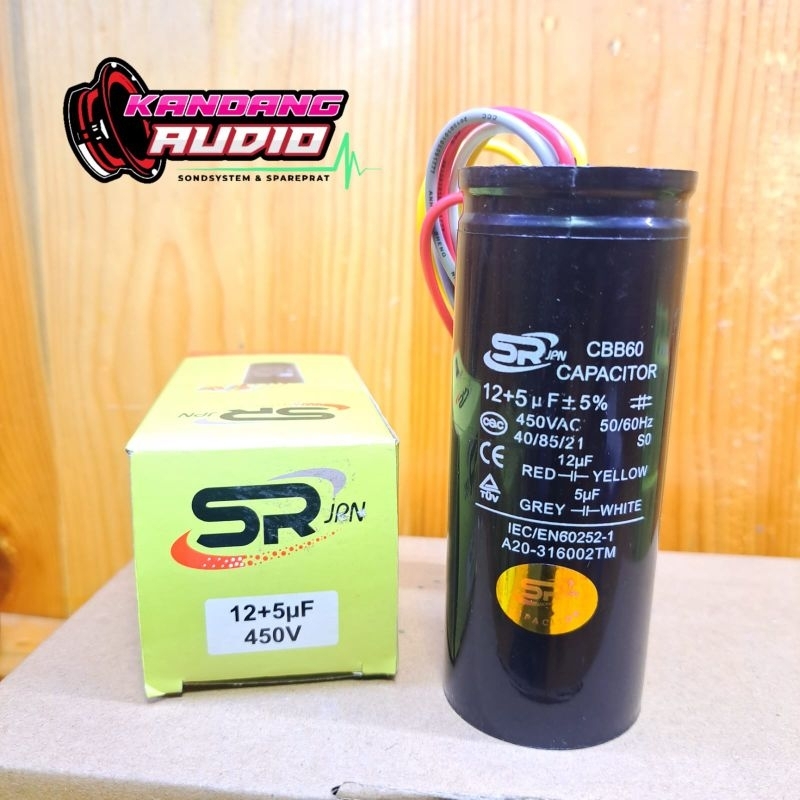 Jual CAPACITOR MESIN CUCI SR 12uf + 5uf 450V SR JAPAN | Shopee Indonesia