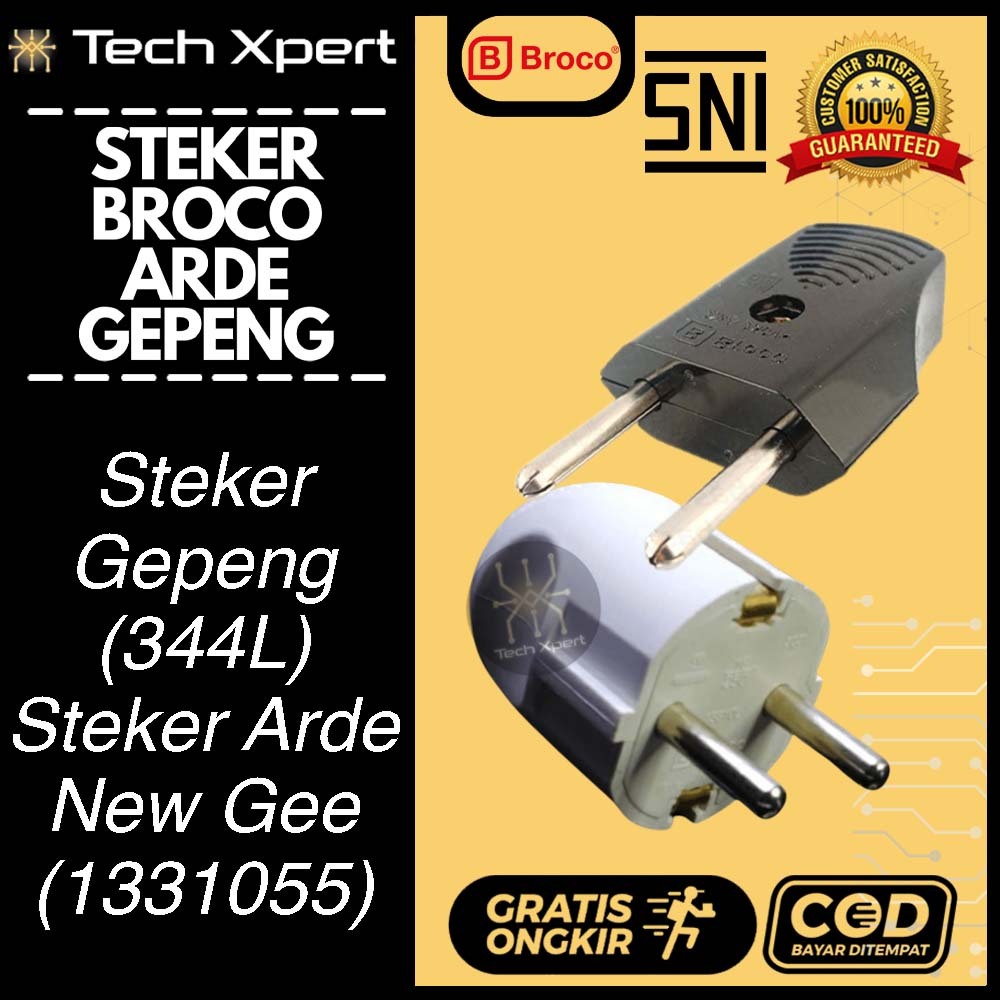 Jual STEKER BROCO GEPENG 344L HITAM ARDE NEW GEE PUTIH 1331055 | Shopee ...