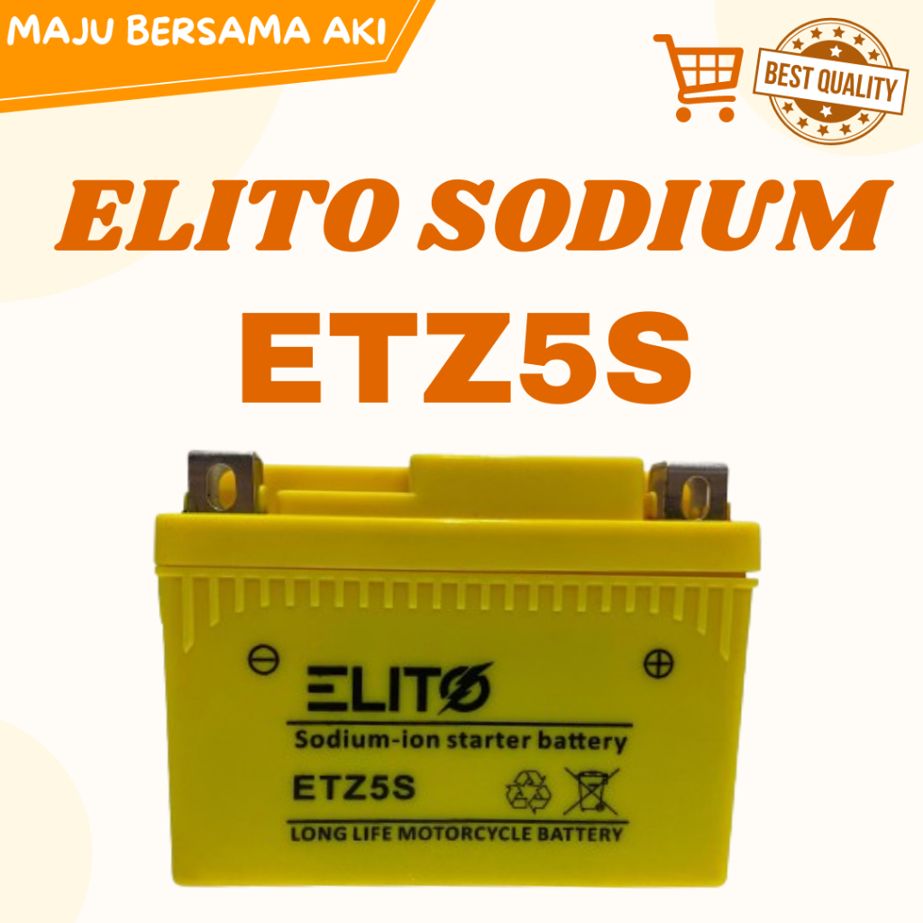 Jual Aki Motor Honda Beat F1 CW Elito ETZ5S Aki Kering Sodium ION | Shopee Indonesia