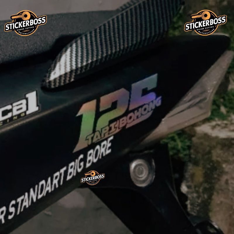 Jual Sticker Kata Motor 155 Tapi Boong Keren Hologram - Sticker 110cc ...