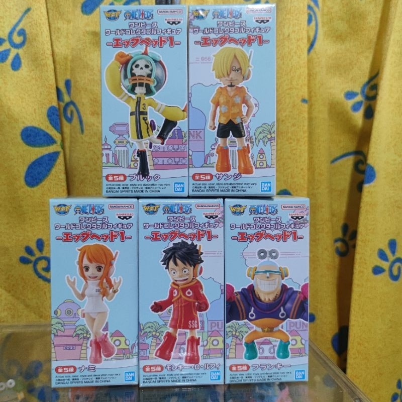 Jual Wcf one piece egghead luffy nami sanji franky brook set of 5 asver ...
