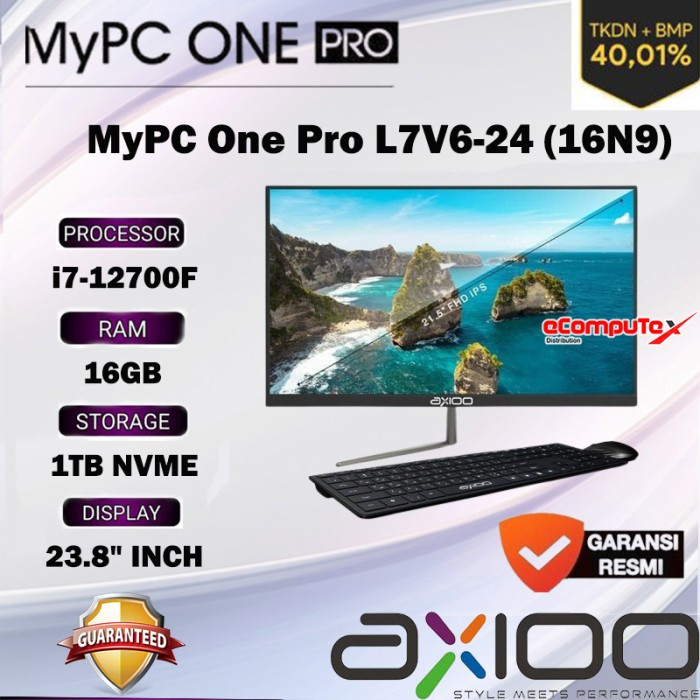 Jual AXIOO MYPC ONE PRO L7V6-24 (16N9) i7-12700F 16GB/1 TB NVME 23.8" WINDOWS 11 TKDN RESMI ...