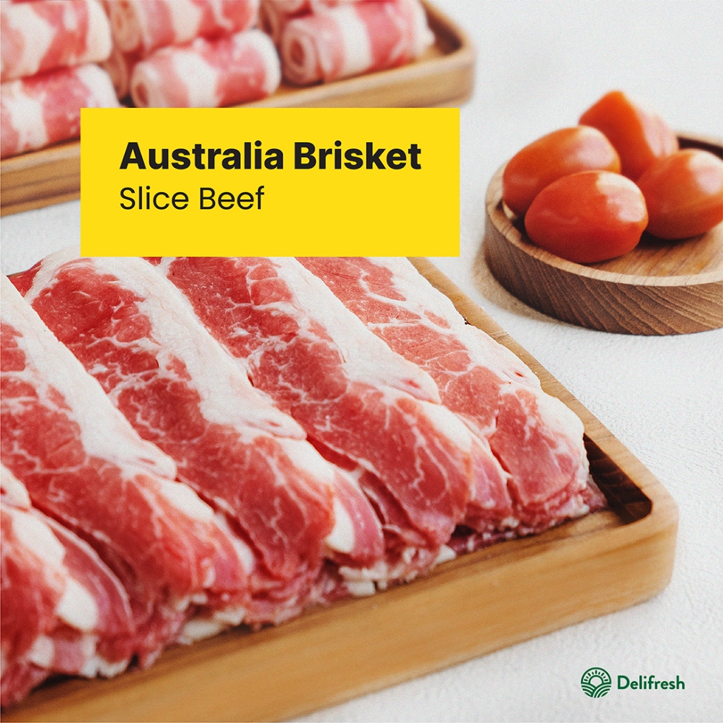 Jual Delifresh Beef Brisket Slice Australia 500 gr | Shopee Indonesia