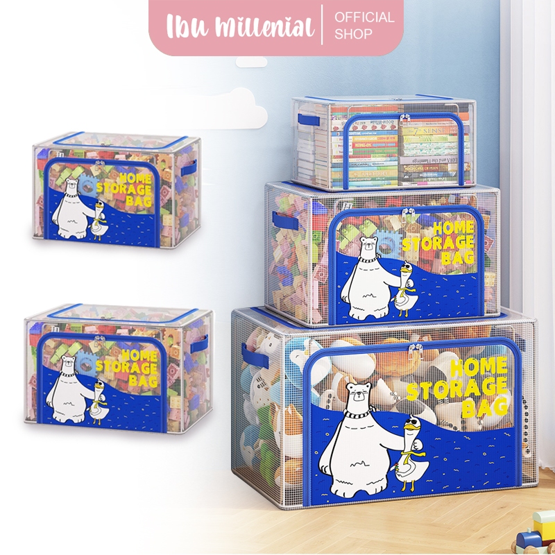 Jual IBUMILLENIAL Storage Box Organizer Penyimpanan Lipat Serbaguna ...