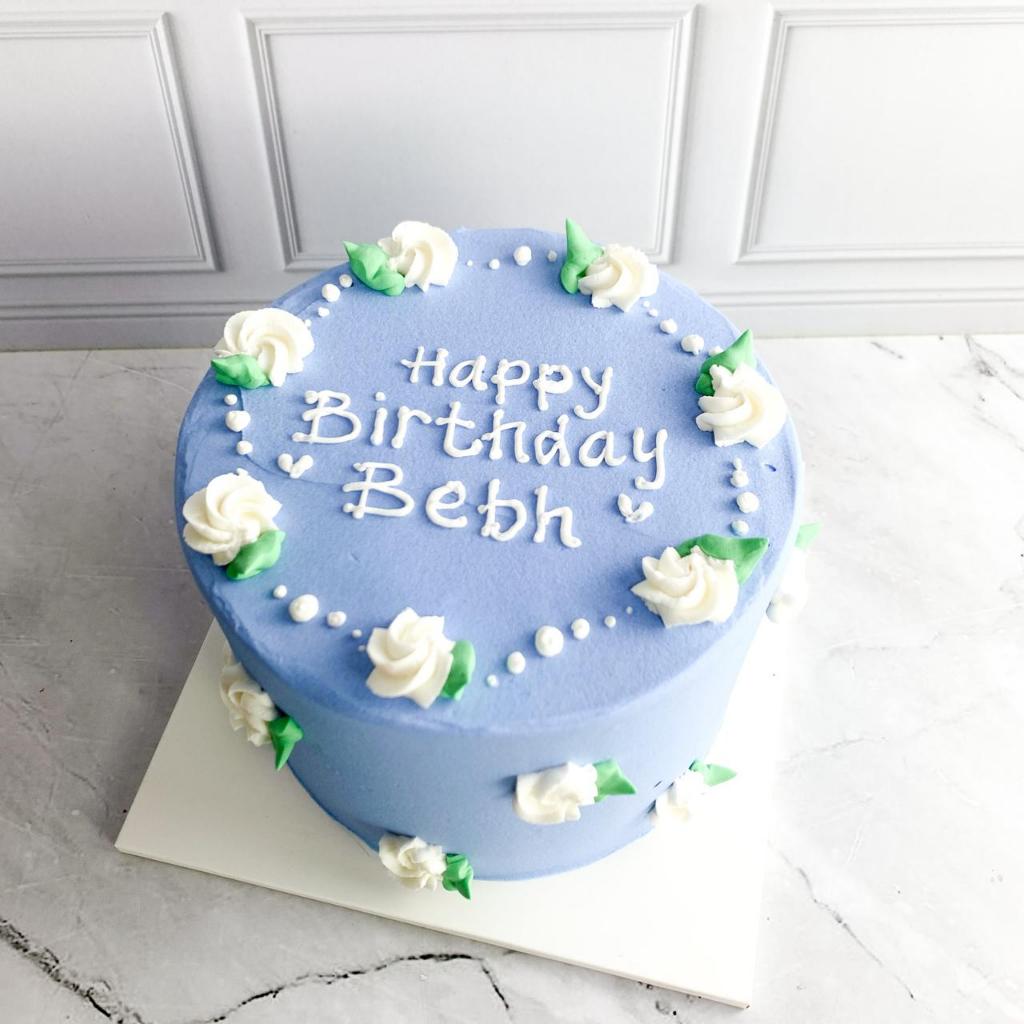 Jual Kue Ulang Tahun/Birthday Cake/Kue Ulang Tahun Tema Biru/Kue ...