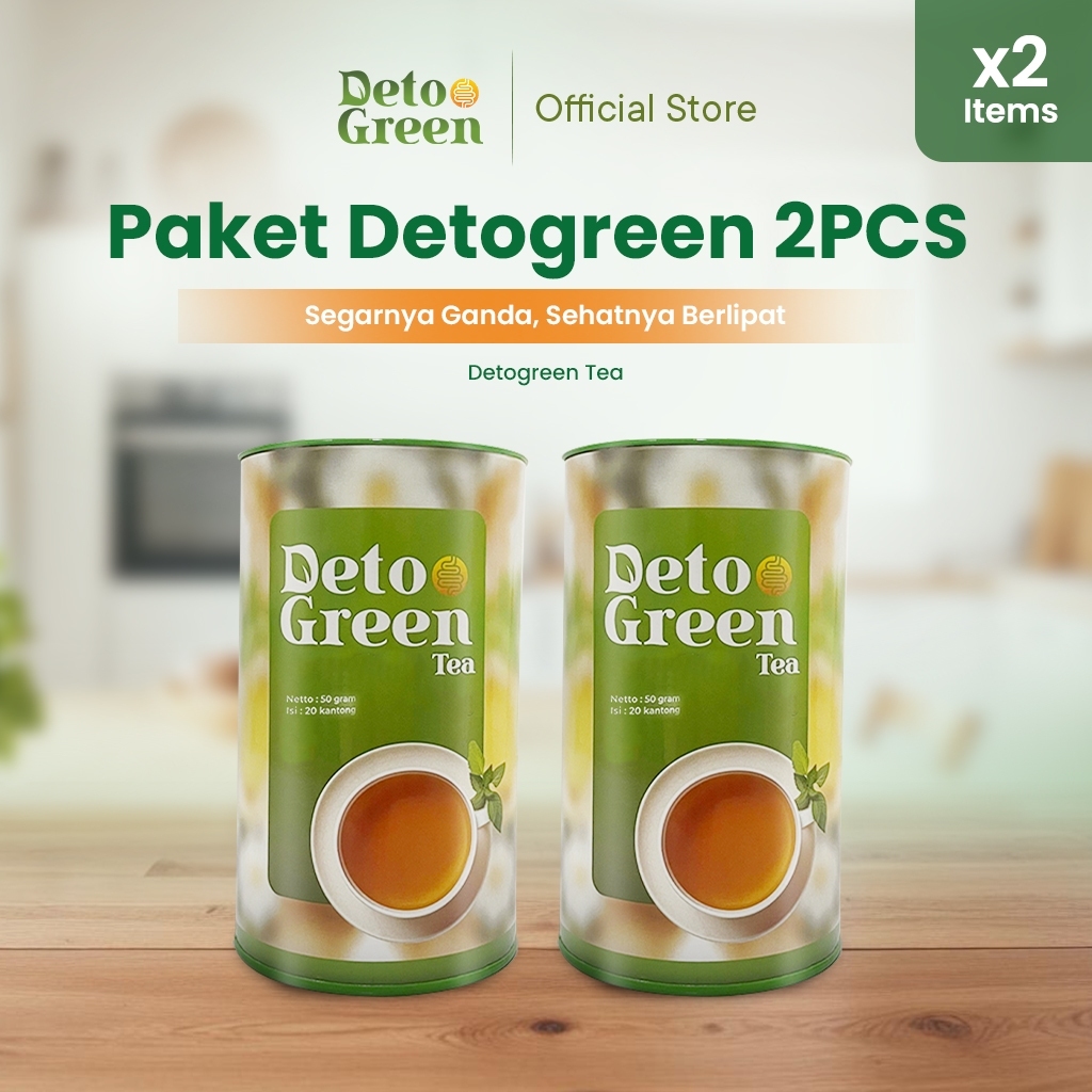 Jual DETOGREEN Paket Teh Detox Sistem Pencernaan 2 Pcs | Shopee Indonesia