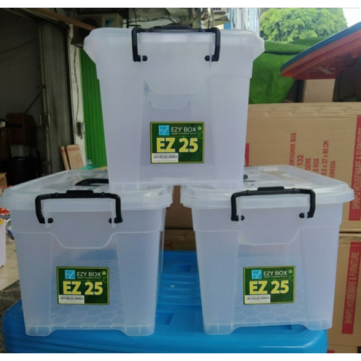 Jual Container Box Ezy CB 25 Liter Bening Transparan Kontainer ...