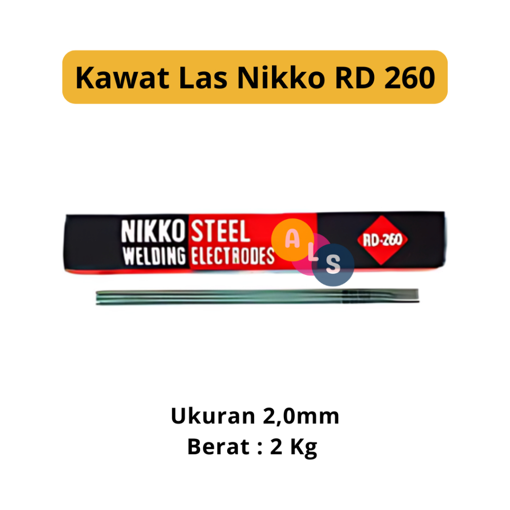 Jual Kawat Las Nikko RD 260 2,0mm/1Kg/2Kg/Kawat Las Welding Electrodes/Nikko Steel | Shopee ...