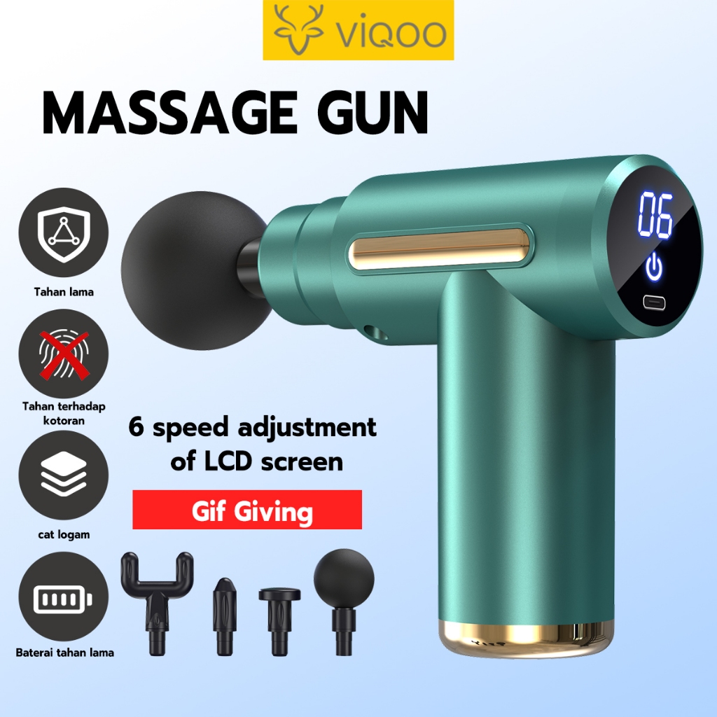 Jual 【COD】Viqoo Massage gun/ Alat pijat Alat Pijat Elektrik layar ...