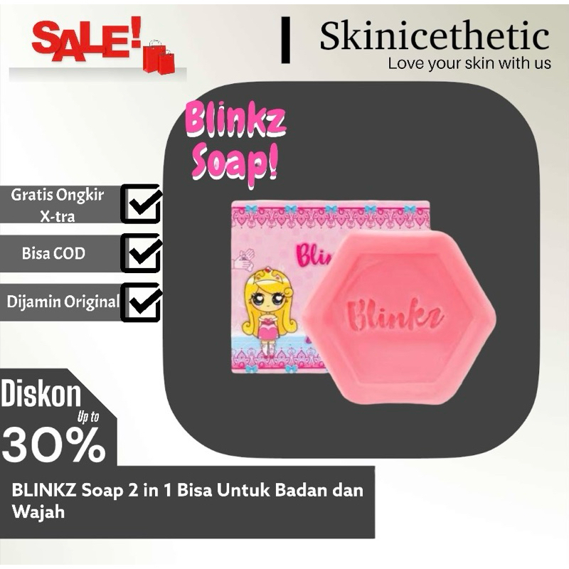 Jual BLINKZ Soap 2in1 Bisa Wajah dan Badan BPOM Sabun Pencerah Wajah ...