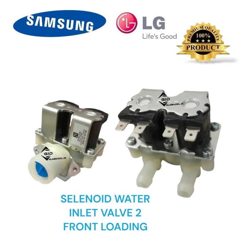 Jual Solenoid Water Inlet Valve 2 Inlet Mesin Cuci LG Front Loading ...