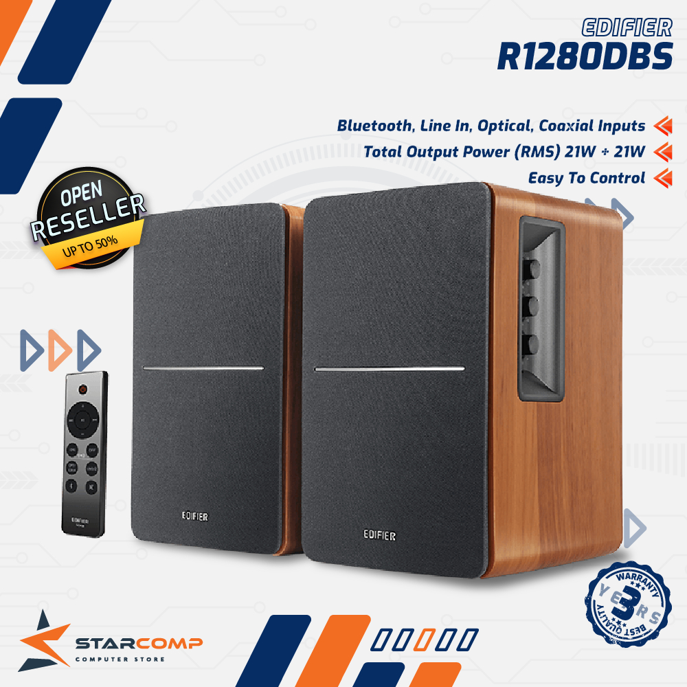 Jual EDIFIER R1280DBs 2.0 Active Bookshelf Speaker | Shopee Indonesia