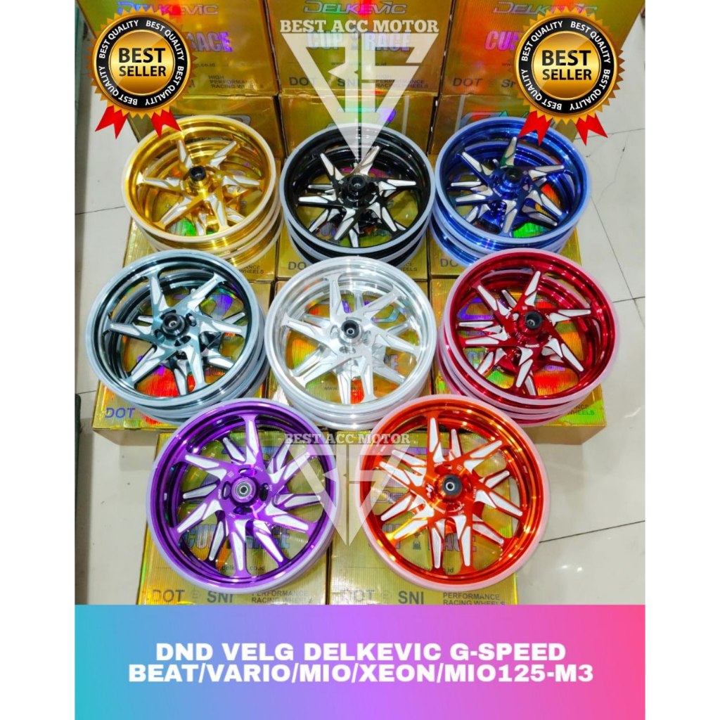 Jual VELG DELKEVIC SIX STAR BEAT SCOOPY GENIO VARIO 110 125 MIO SPORTY ...