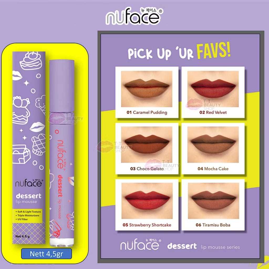 Jual NU FACE Dessert Lip Mousse 4.5g | Shopee Indonesia