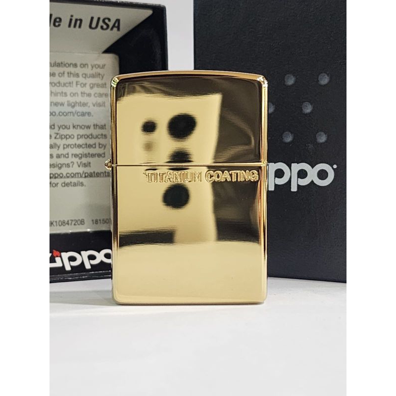 Jual Original Zippo Titanium Coating Gold | Shopee Indonesia