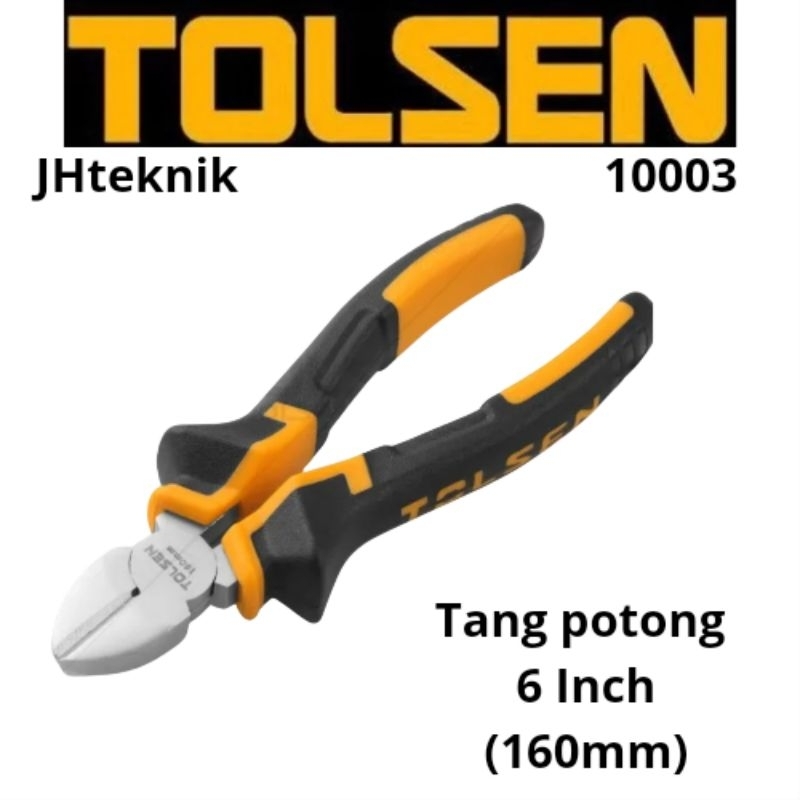 Jual JHTeknik Tang Potong 6 inch TOLSEN 10003/Tang Potong Gagang Karet ...