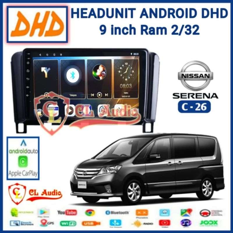 Jual Head Unit Android DHD 9 Inch OEM Nissan Serena C26 | Shopee Indonesia