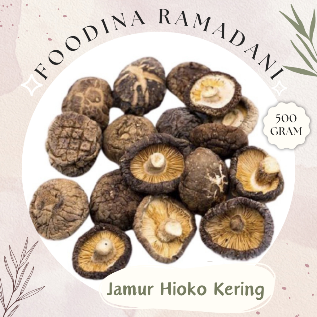 Jual JAMUR HIOKO Shitake Kering - Dried Shitake Mushroom [ Berat 500gr ...