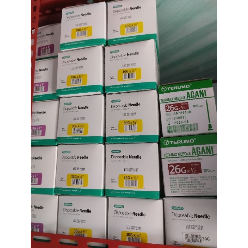 Jual Onemed Neddle Disposable semua ukuran BOX | Shopee Indonesia