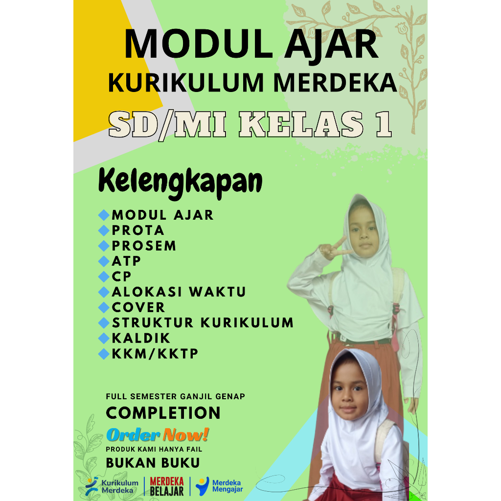Jual Modul Ajar Kelas 1 SD/MI Kurikulum Merdeka | Shopee Indonesia