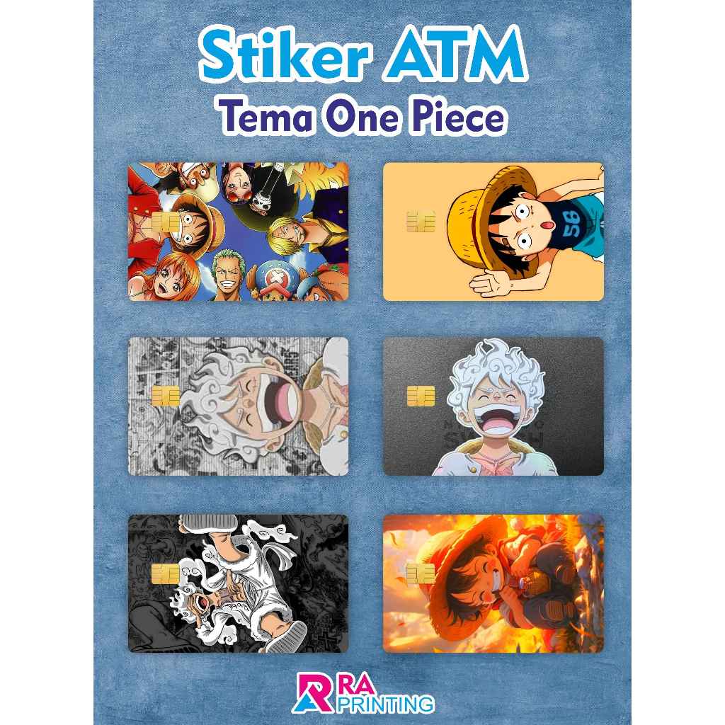 Jual Stiker Emoney Stiker ATM Skin ATM Tema Anime One Piece Sudah ...