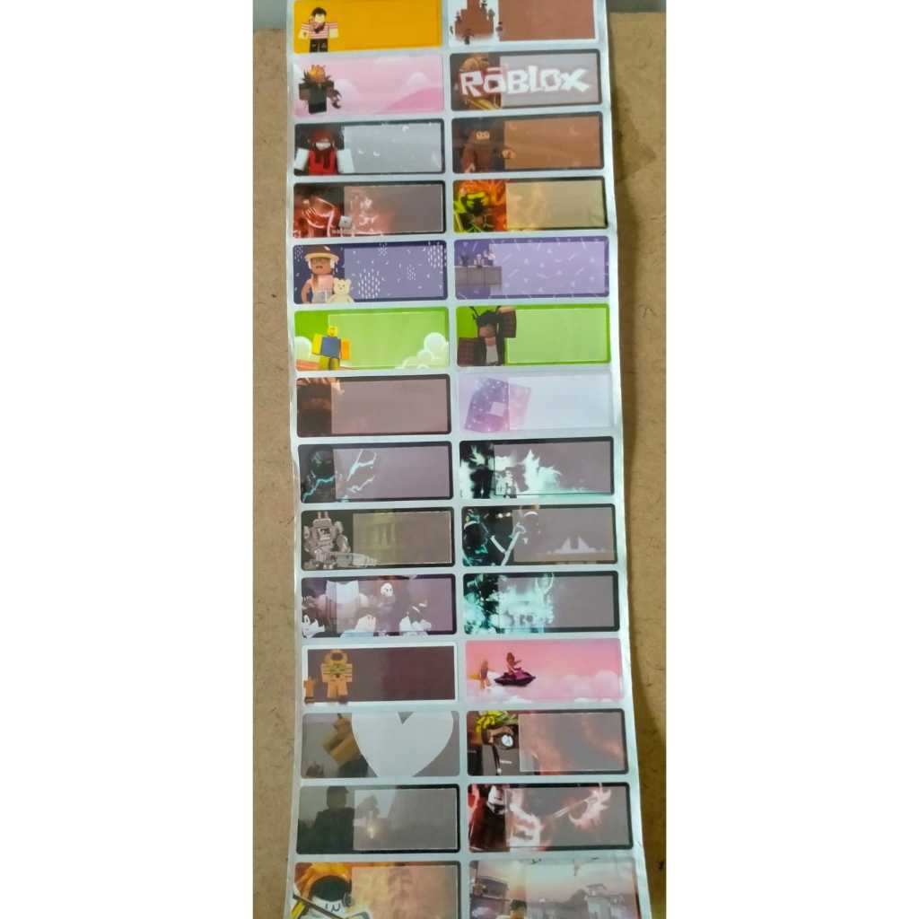 Jual Roblox Label nama sticker label name waterproof | Shopee Indonesia