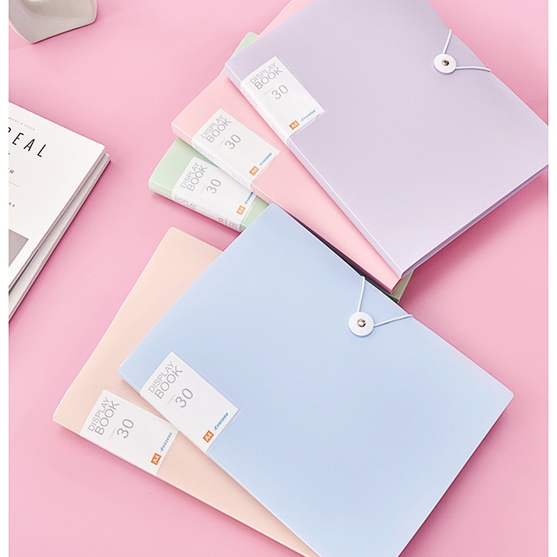 Jual Display Book / Map File Dokumen A4 20/30/40 Halaman Warna Pastel ...