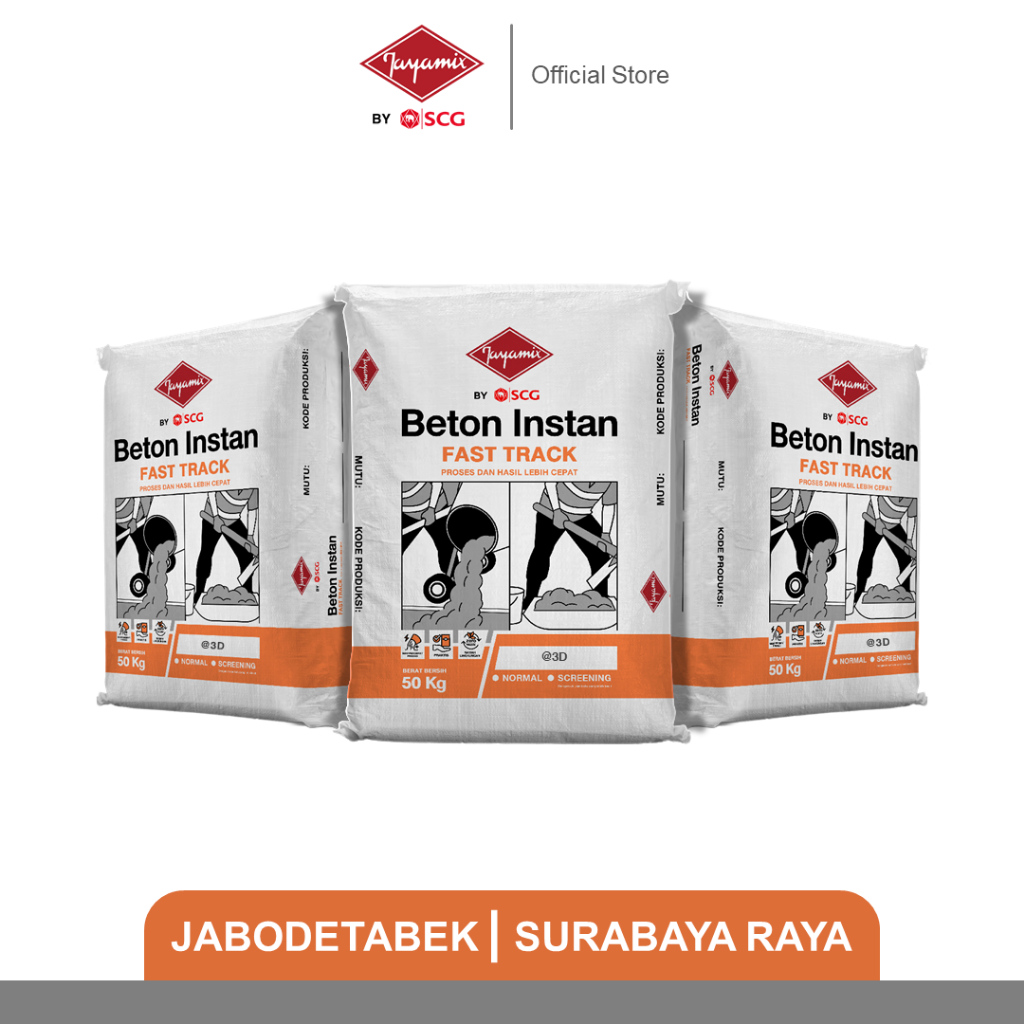 Jual Jayamix by SCG Fast Track Beton Instan @3D Screening [160 Sak] | Shopee Indonesia