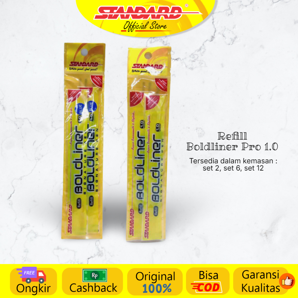 Jual Standard - Refill Pulpen Boldliner 1.0 ( Isi Pulpen / Pena ...