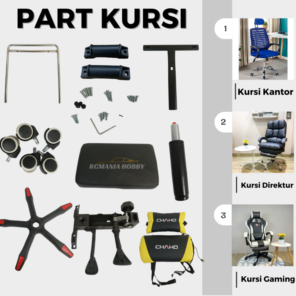 Jual Sparepart Kursi Kantor Kursi Gaming Part Kursi | Shopee Indonesia