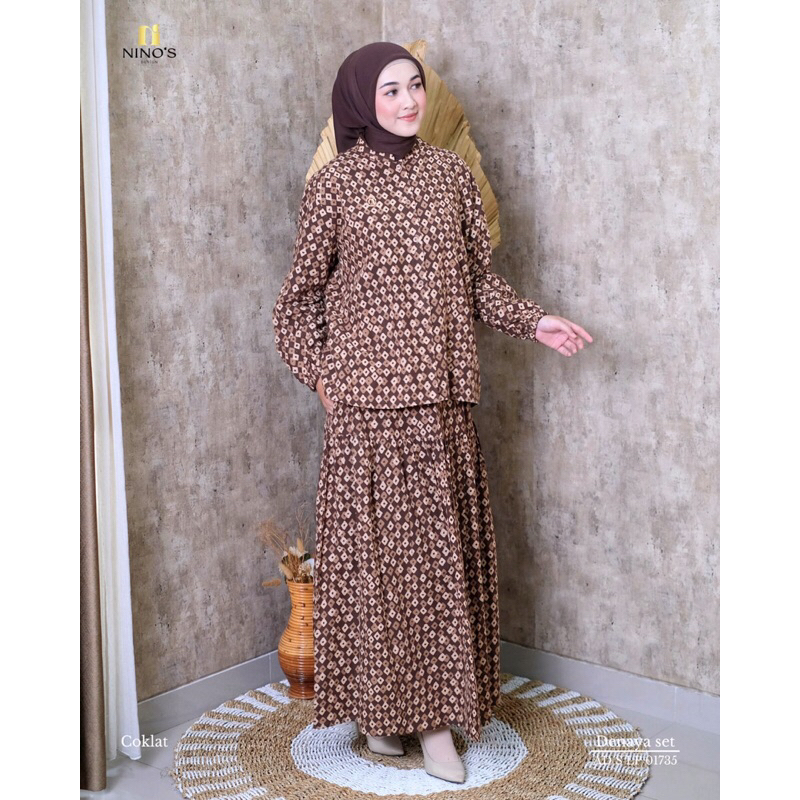 Jual Ninos Design Denaya Set - Linen Printing | Shopee Indonesia