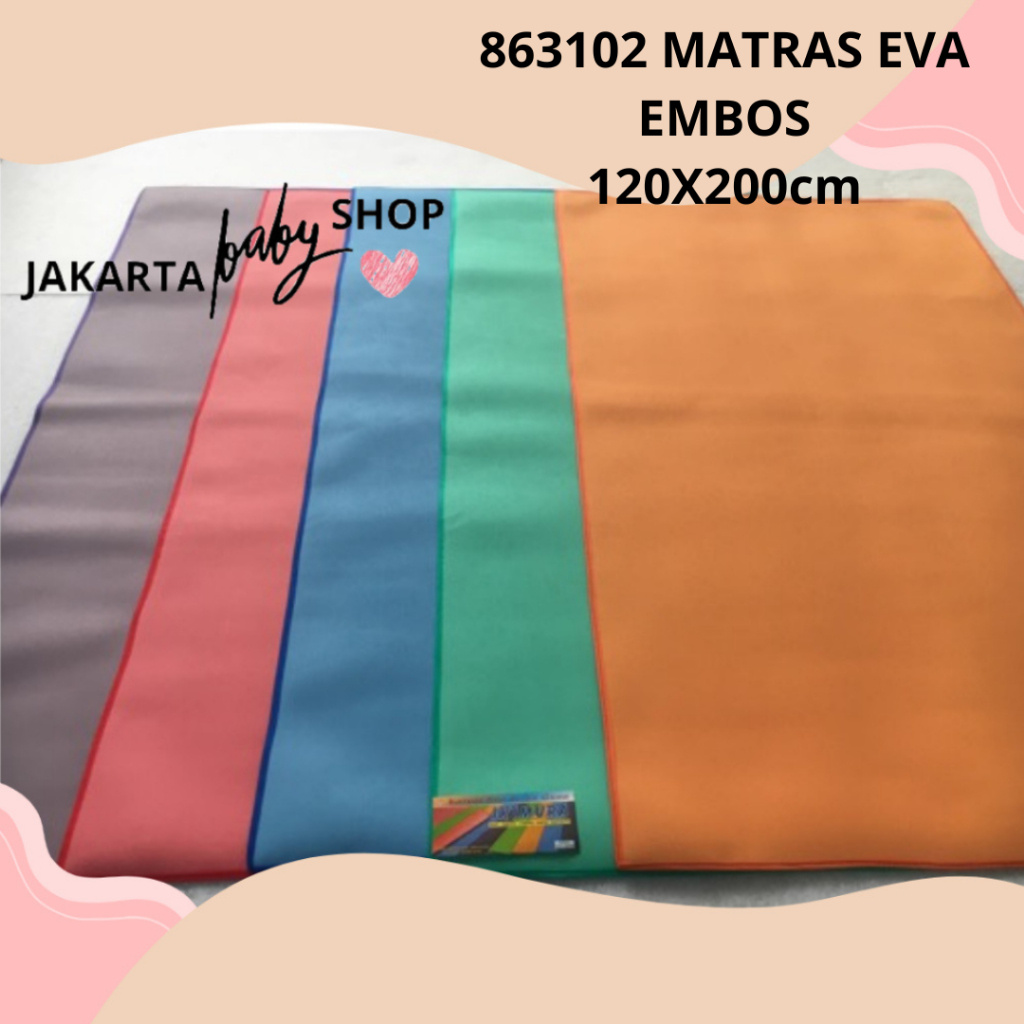 Jual MATRAS EVA POLOS EMBOS VARIAN WARNA UKURAN 120 x 200cm/KARPET ALAS ...