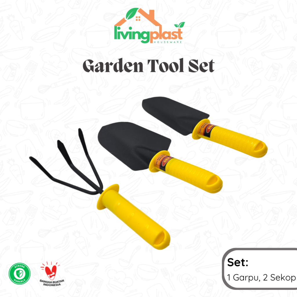 Jual Garden Tools Set 3 in 1 Garpu Taman Sekop Kecil Sekop Besar ...