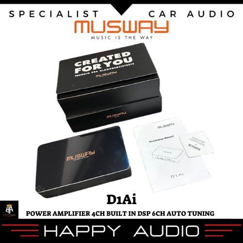 Jual Power Amplifier 4 Channel MUSWAY D1Ai Built in AUTO TUNING DSP 6 Channel Class AB Power ...